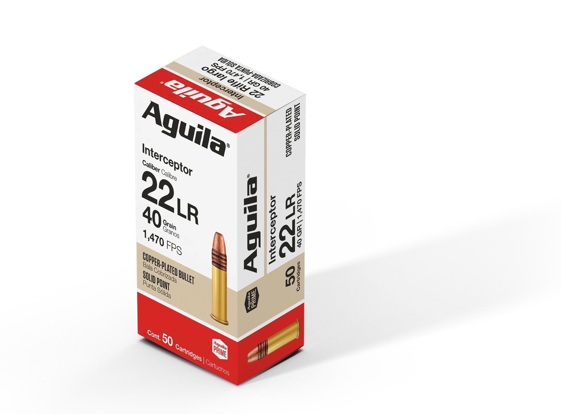Aguila Interceptor 22LR Ammo 40 Grain Plated Round Nose - Redwood Arsenal